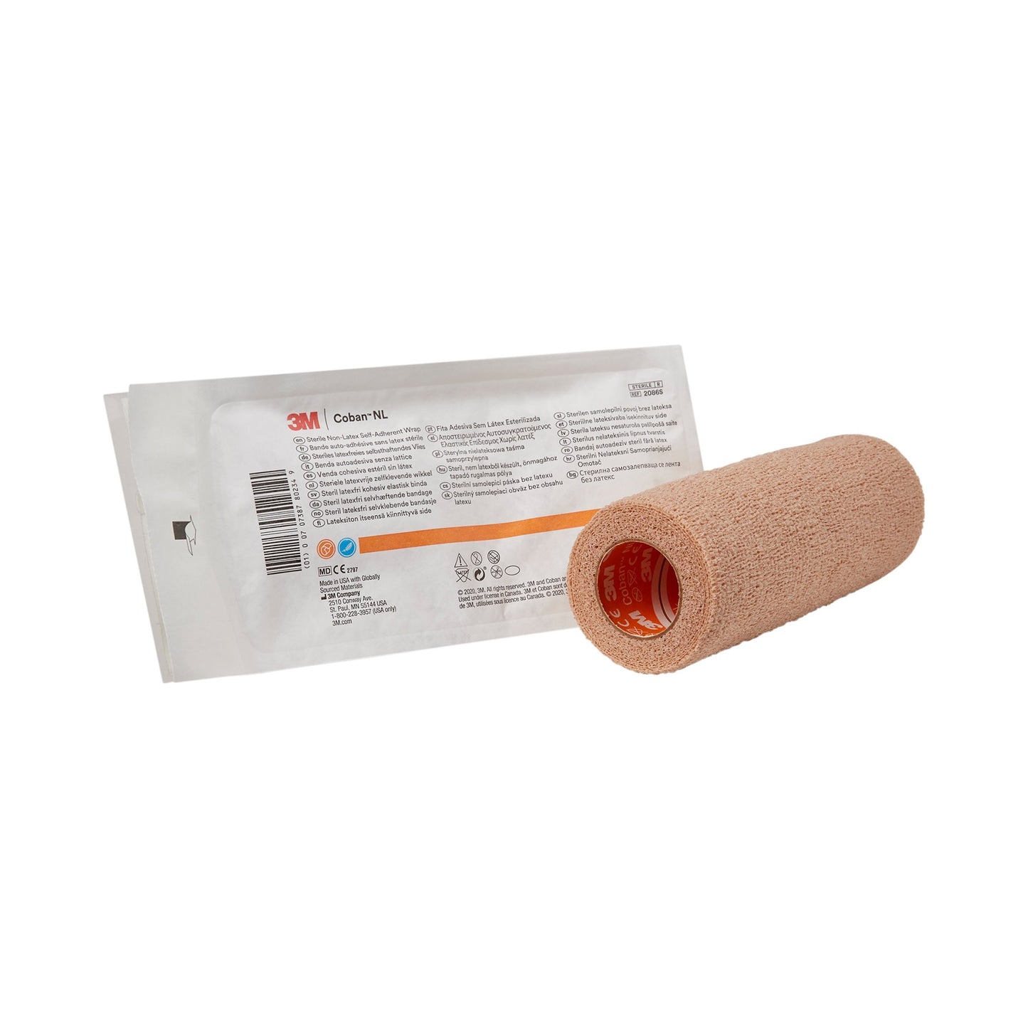3M™ Coban™ LF Self-adherent Closure Cohesive Bandage, 6 Inch x 5 Yard ...